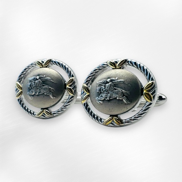 Burberry | Accessories | Burberry Knight Silver Gold Vintagetwo Tone ...